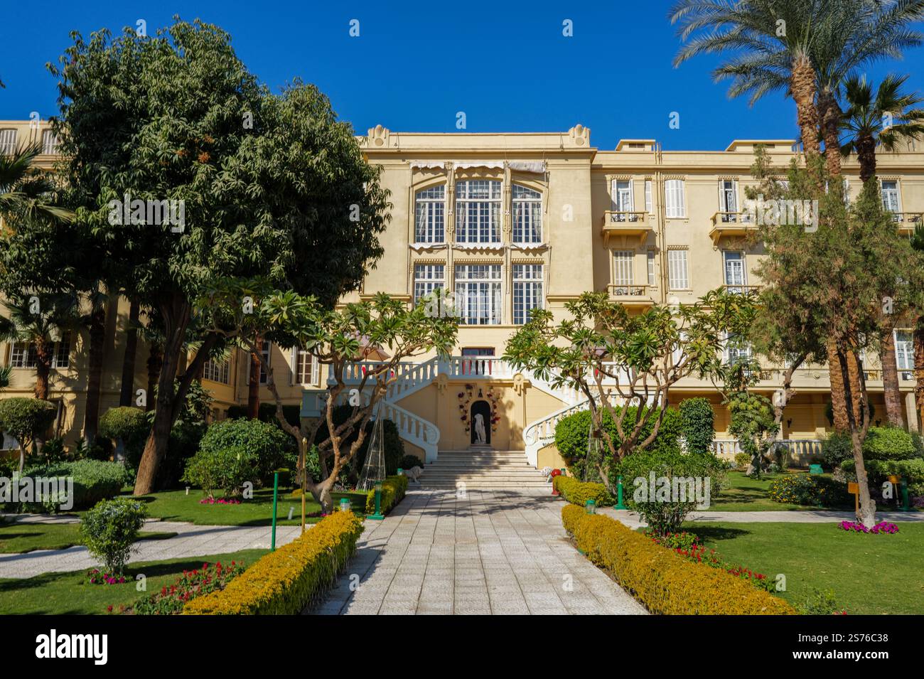 The historic Winter Palace hotel in Luxor, Egypt, replete with its ...