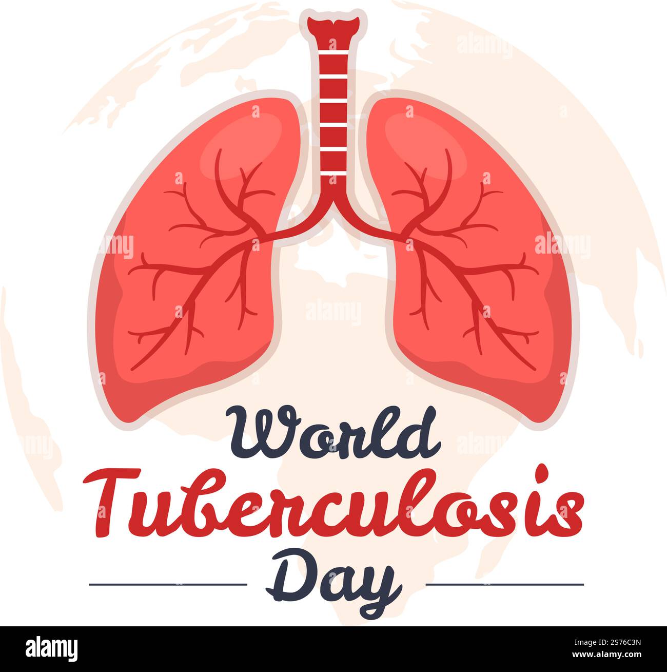 World Tuberculosis Day on March 24 Illustration with Pictures of the ...