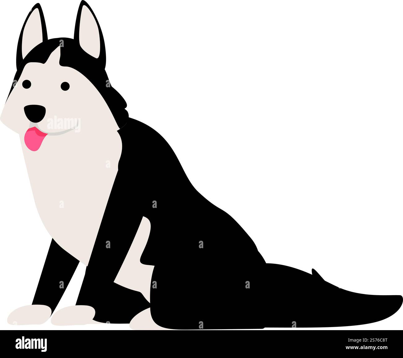 Canine husky icon cartoon vector. Funny puppy. Wolf animal. Canine ...
