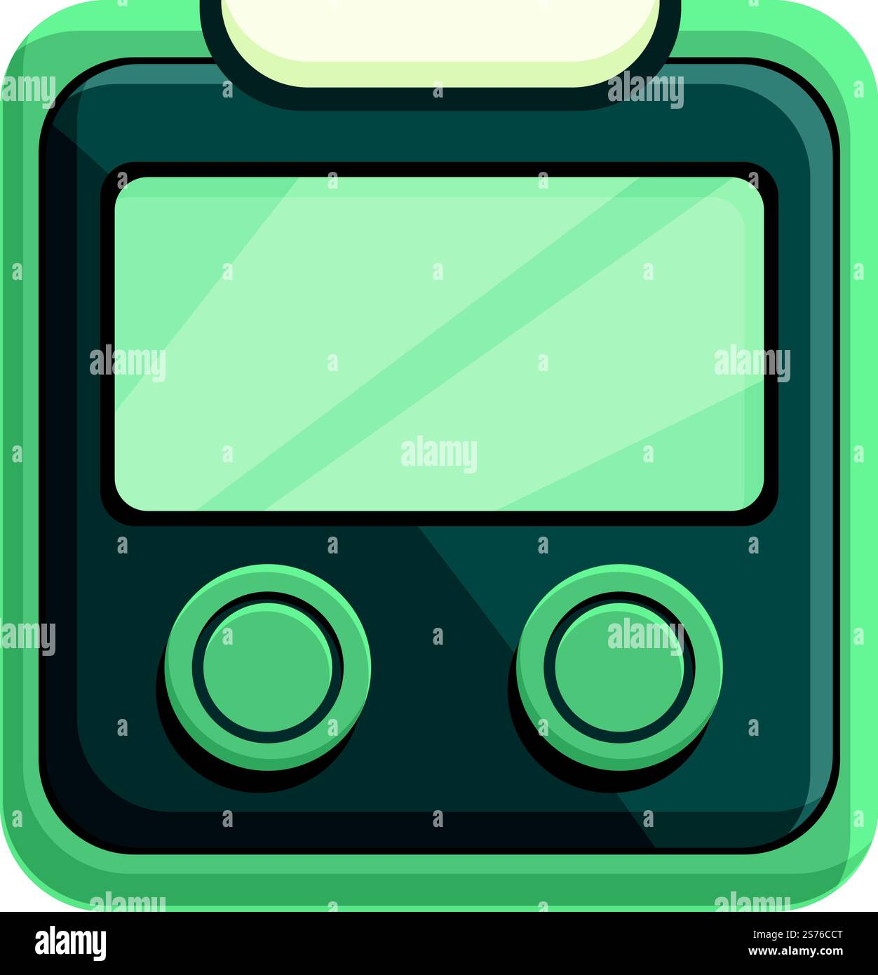 Portable gas detector icon cartoon vector. Monitor instrument. Natural ...