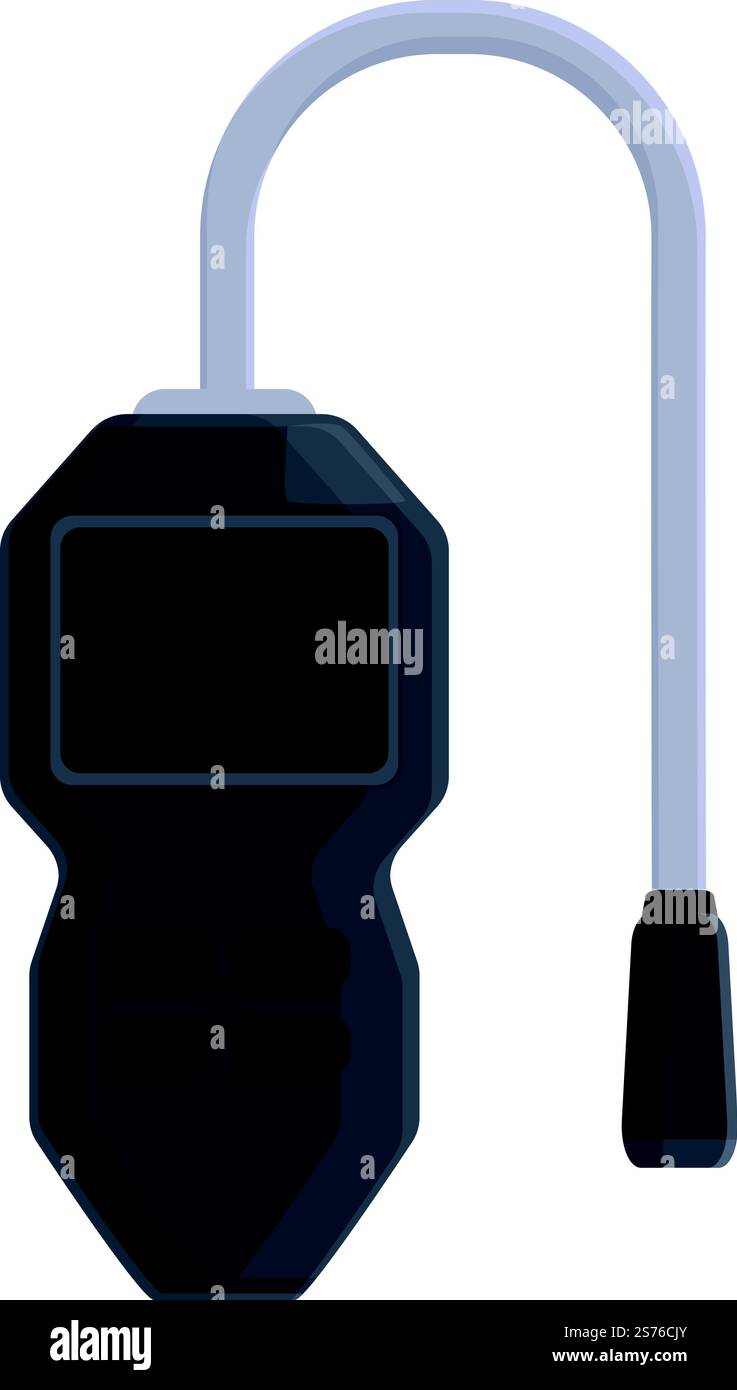 Gas detector instrument icon cartoon vector. Meter monitor. Natural ...