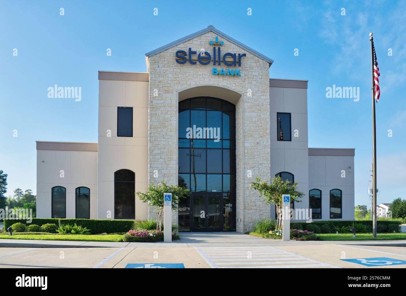 Houston, Texas USA 06-23-2024: Stellar Bank business exterior ...