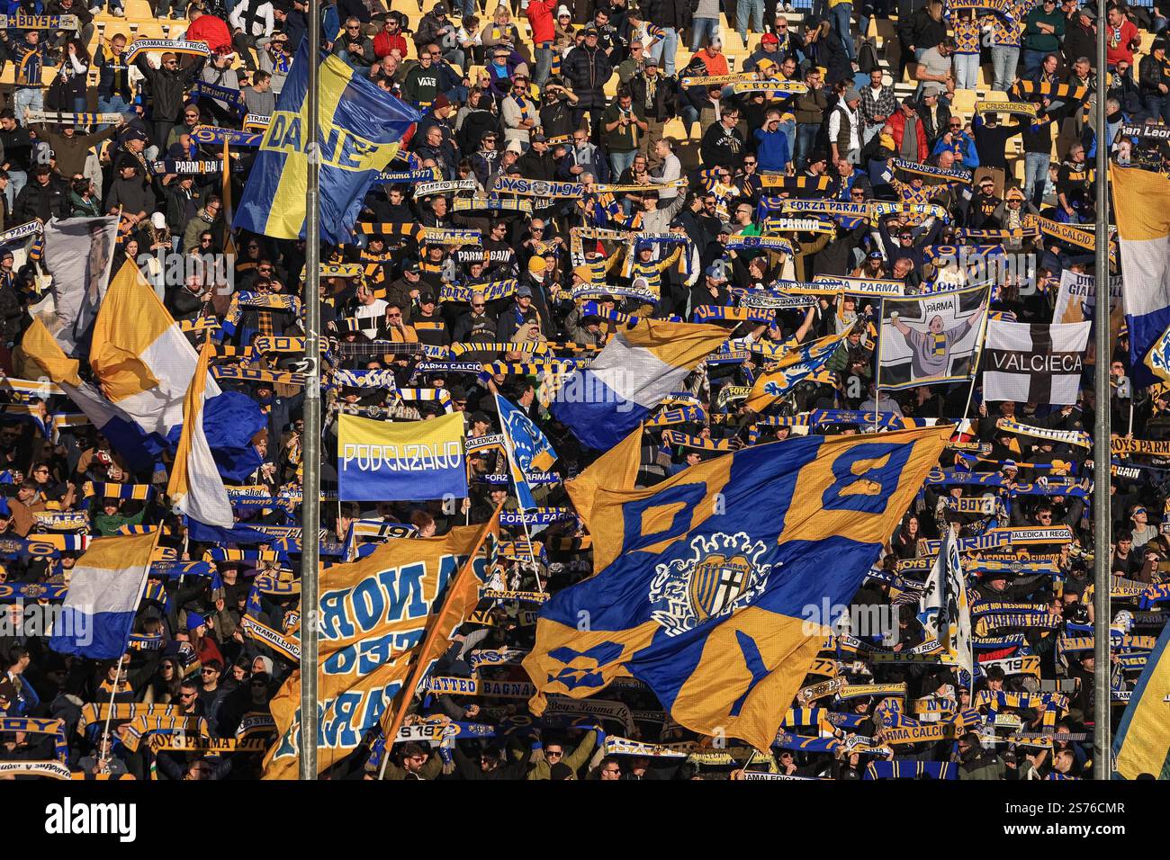 Parma Calcio supporters during Parma Calcio vs Venezia FC, Italian ...
