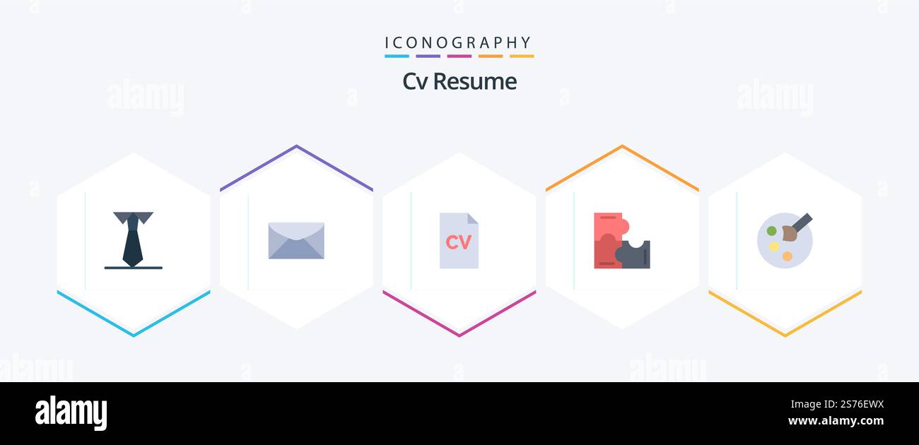 Cv Resume 25 Flat icon pack including paint. drawing. education. puzzle ...
