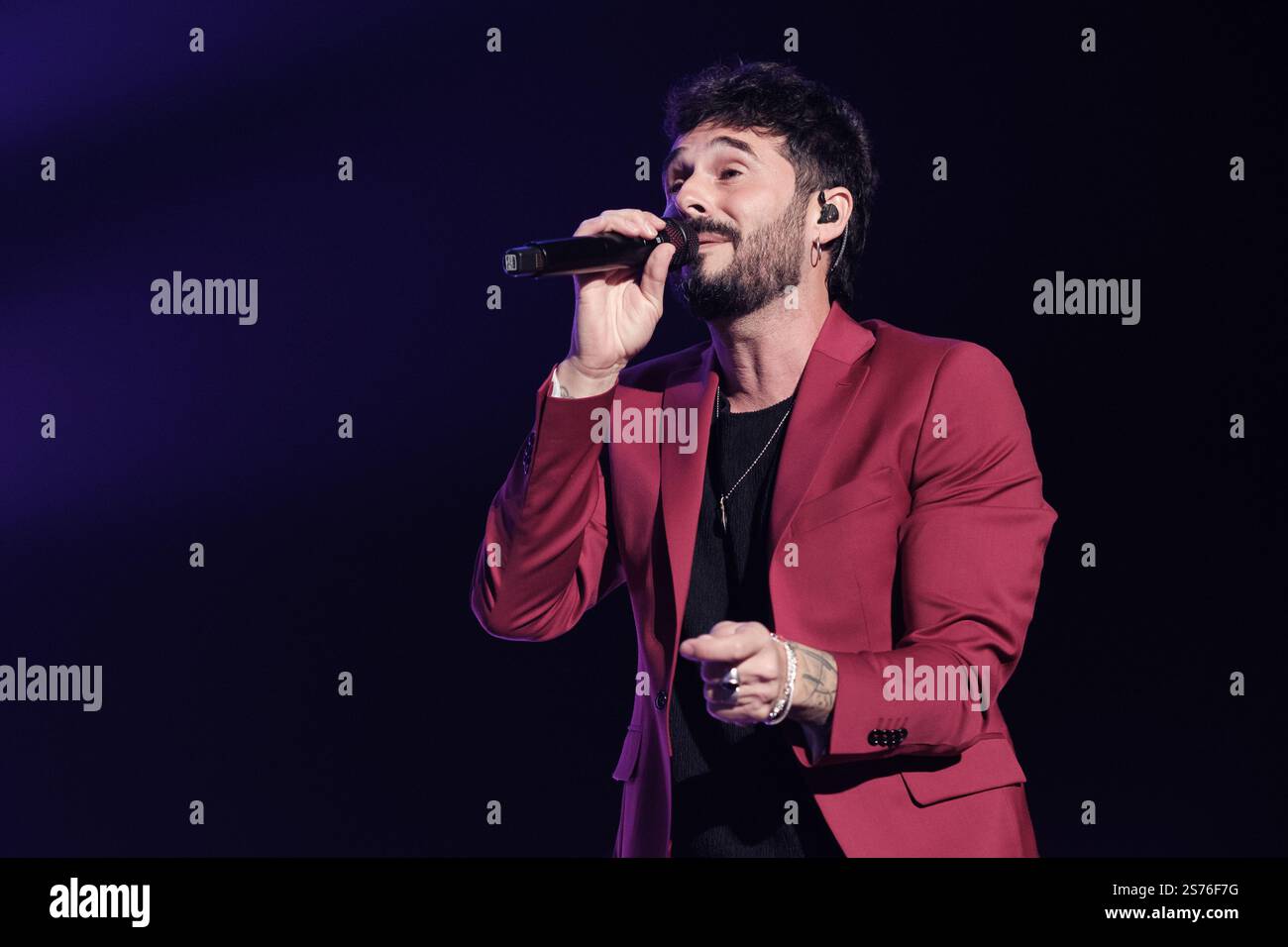 Madrid, Spain. 18th Jan, 2025. the singer Antonito Molina actua during ...