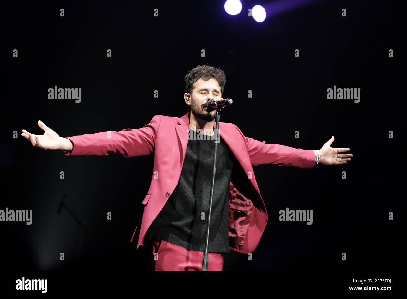 Madrid, Spain. 18th Jan, 2025. the singer Antonito Molina actua during ...