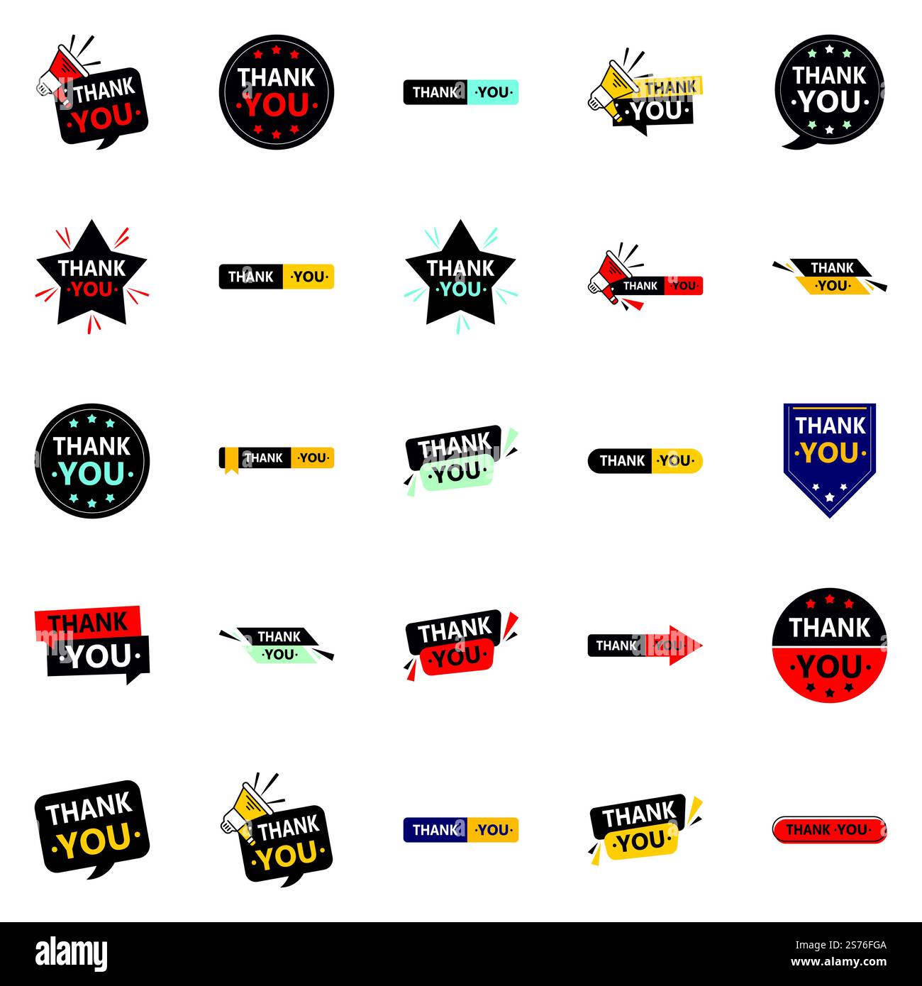 25 High quality Vector Designs to Say Thank You Stock Vector Image ...