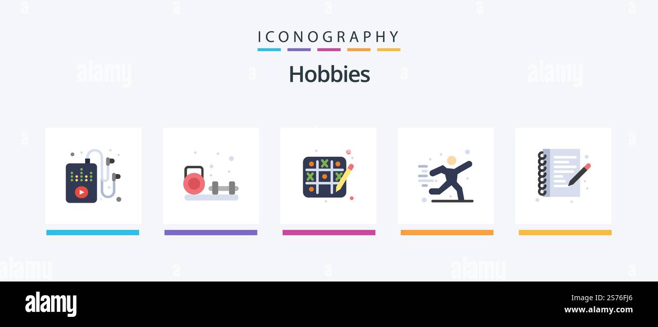 Hobbies Flat 5 Icon Pack Including note book. hobby. hobbies. hobbies ...