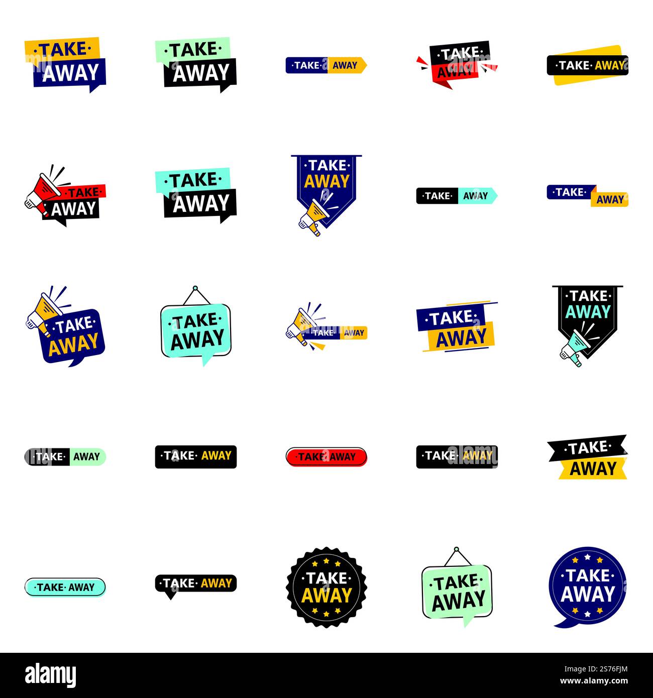 Take Away 25 Professional Vector Designs to Elevate Your Food Outlets ...