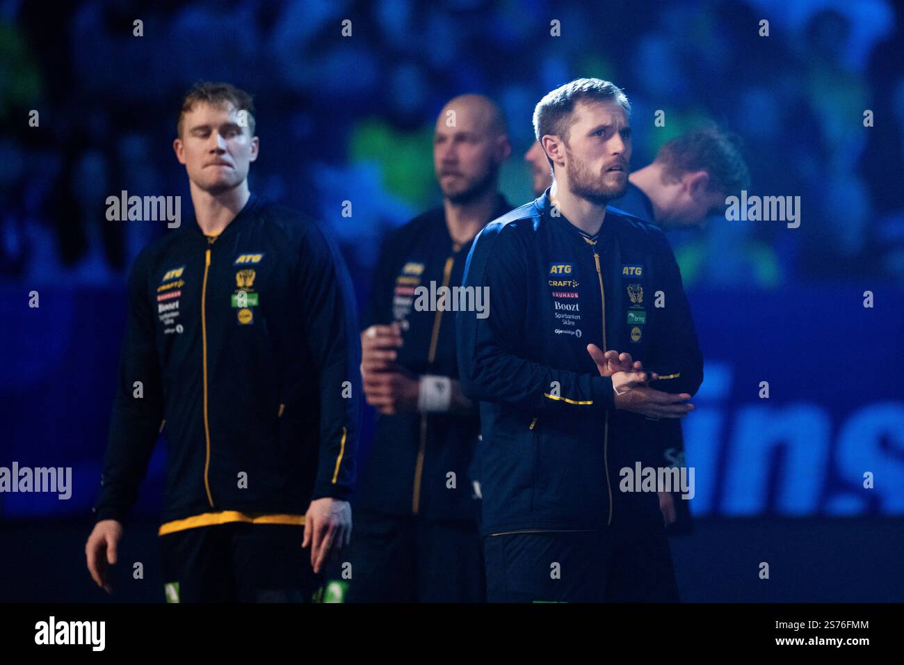 250118 Albin Lagergren of Sweden ahead of the 2025 IHF World Men's ...