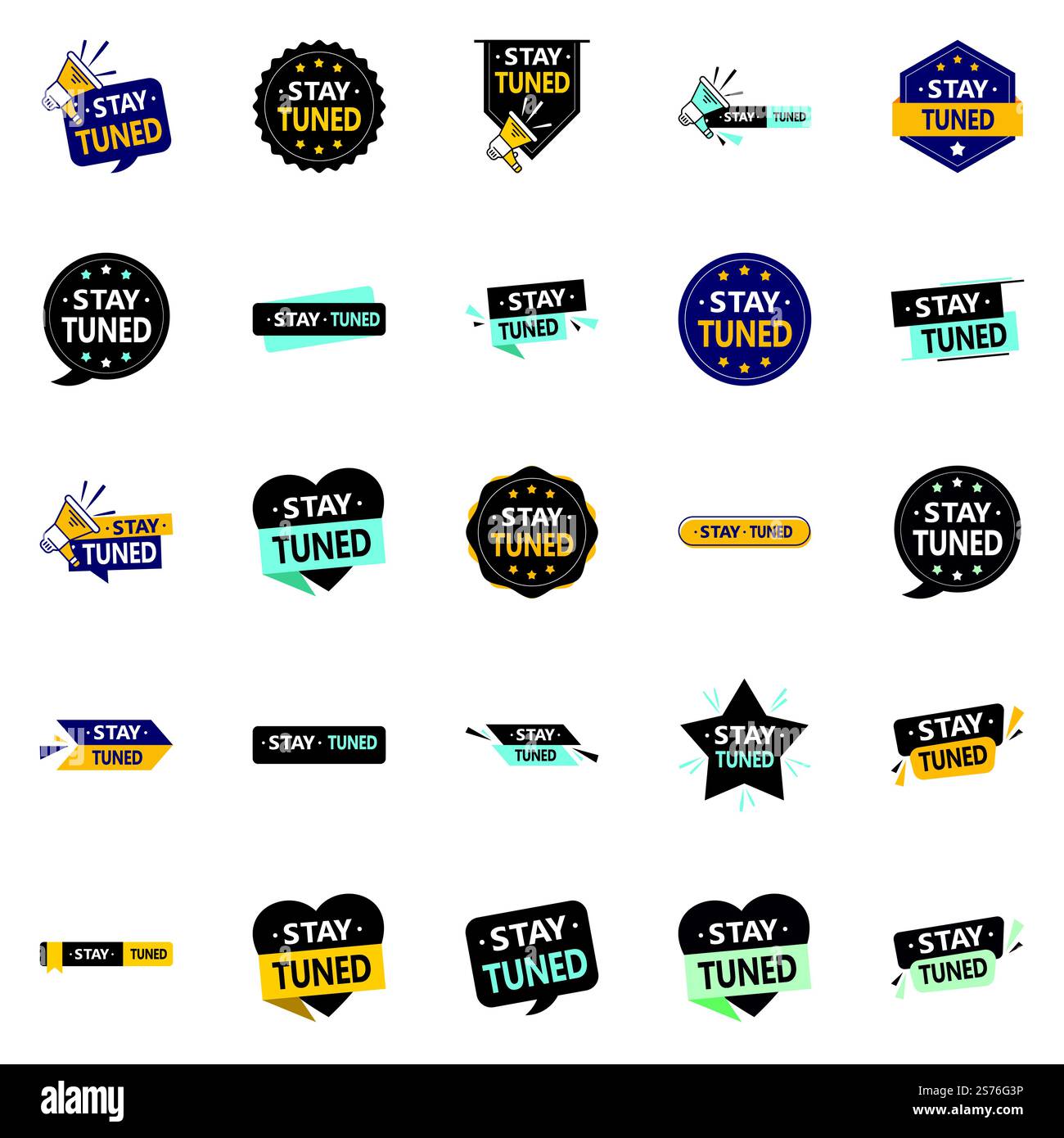 25 fresh vector designs for a new and exciting look Stay Tuned Stock ...