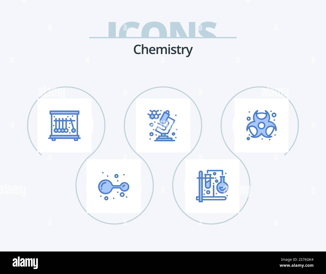 Chemistry Blue Icon Pack 5 Icon Design. chemical. chemical. mix ...
