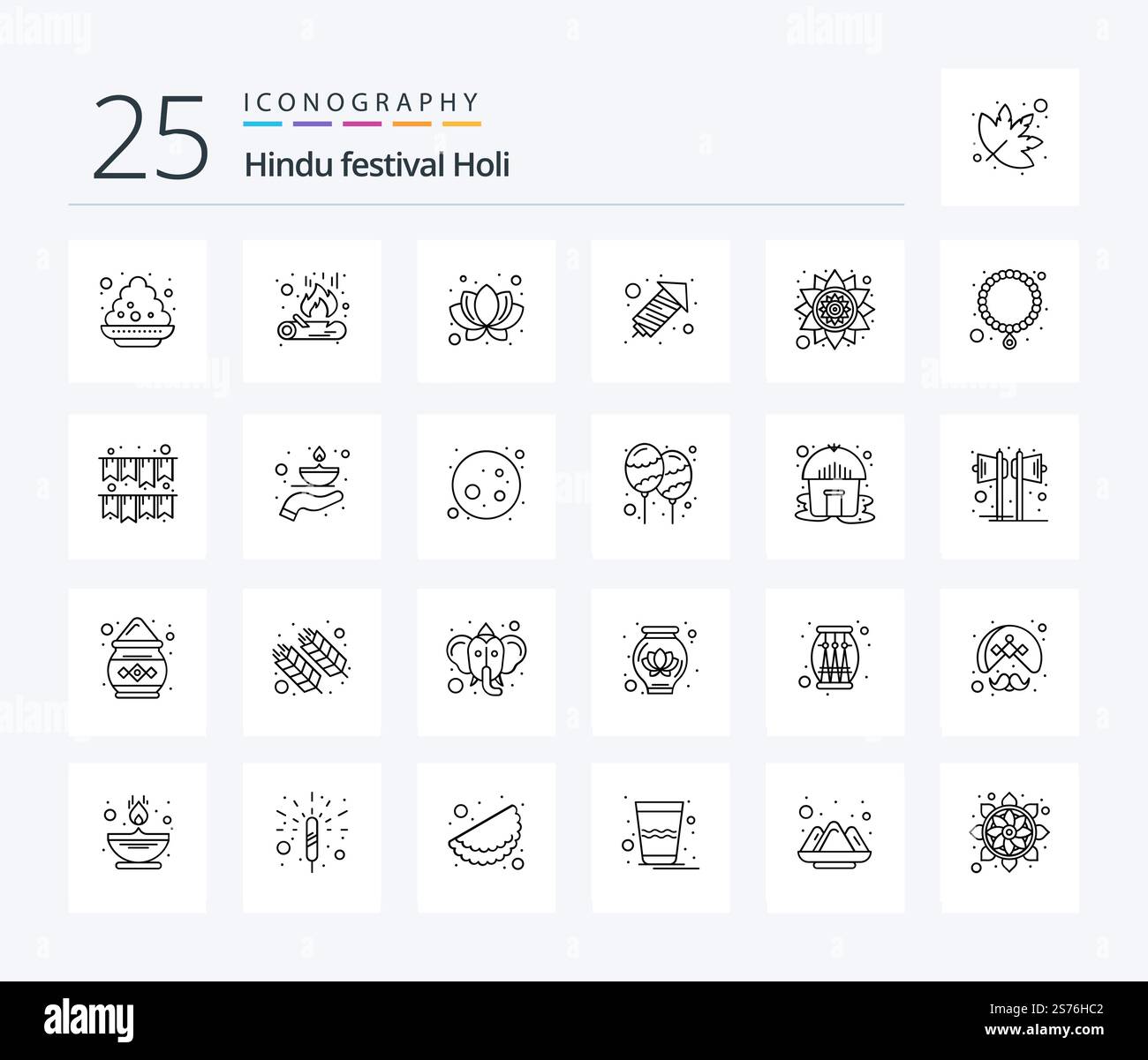 Holi festival moon Stock Vector Images - Alamy