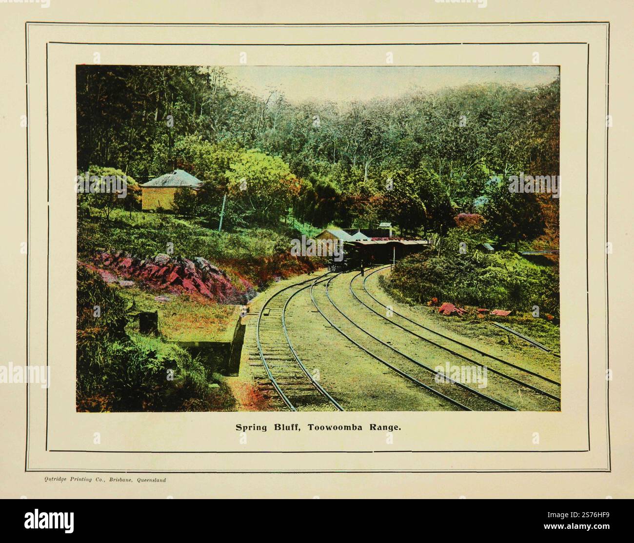 Spring Bluff Train Station, Toowoomba Range, Vintage Queenland Railways ...