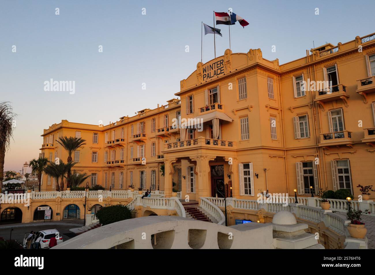 The historic Winter Palace hotel in Luxor, Egypt, replete with its ...