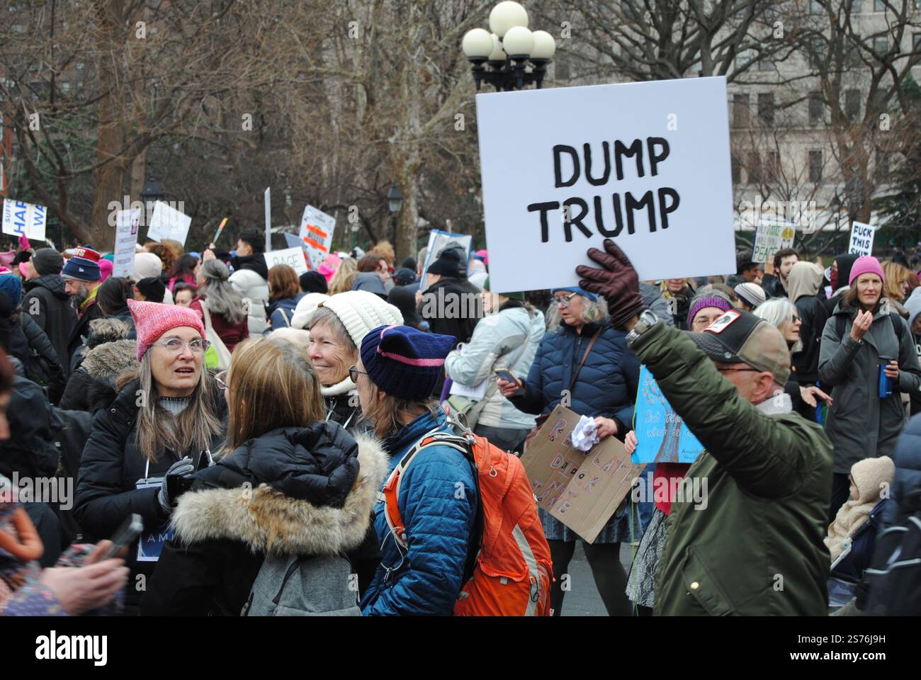 New York City, New York, USA - January 18 2025: The People's March ...