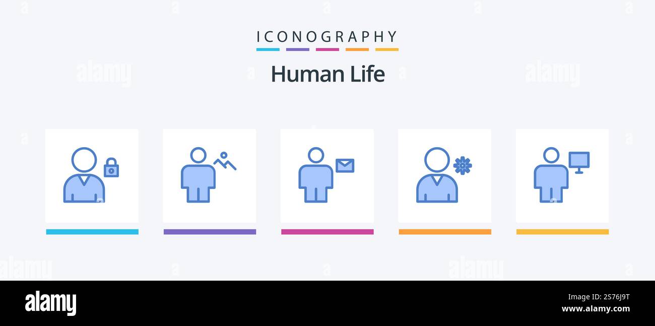 Human Blue 5 Icon Pack Including body. user. avatar. profile. letter ...