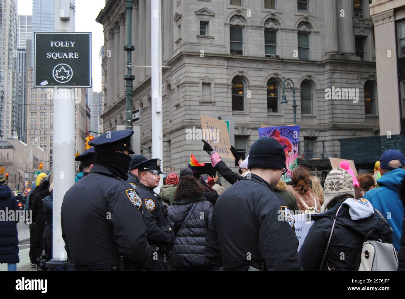New York City, New York, USA - January 18 2025: The People's March ...
