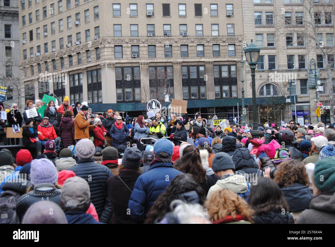 New York City, New York, USA - January 18 2025: The People's March ...