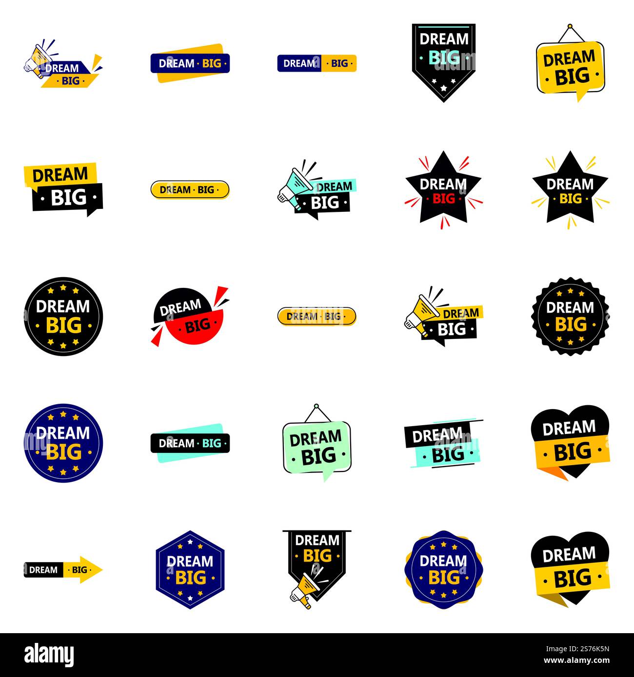 25 Modern Vector Designs for challenging your limits Dream Big Stock ...