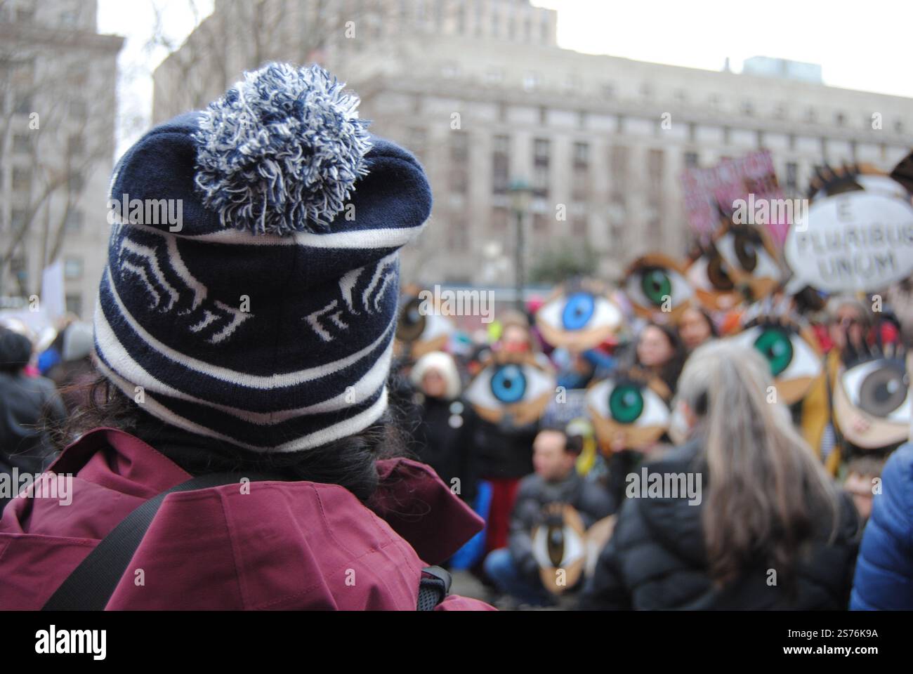 New York City, New York, USA - January 18 2025: The People's March ...