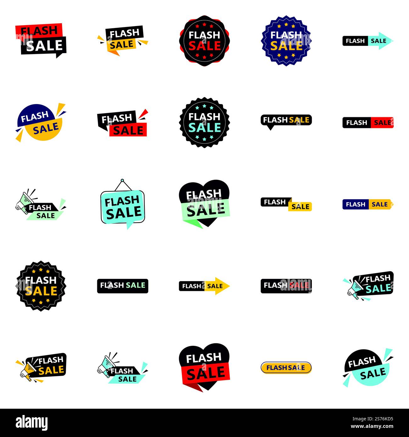 The Flash Sale Vector Pack 25 Impactful Designs for Sales and Marketing ...
