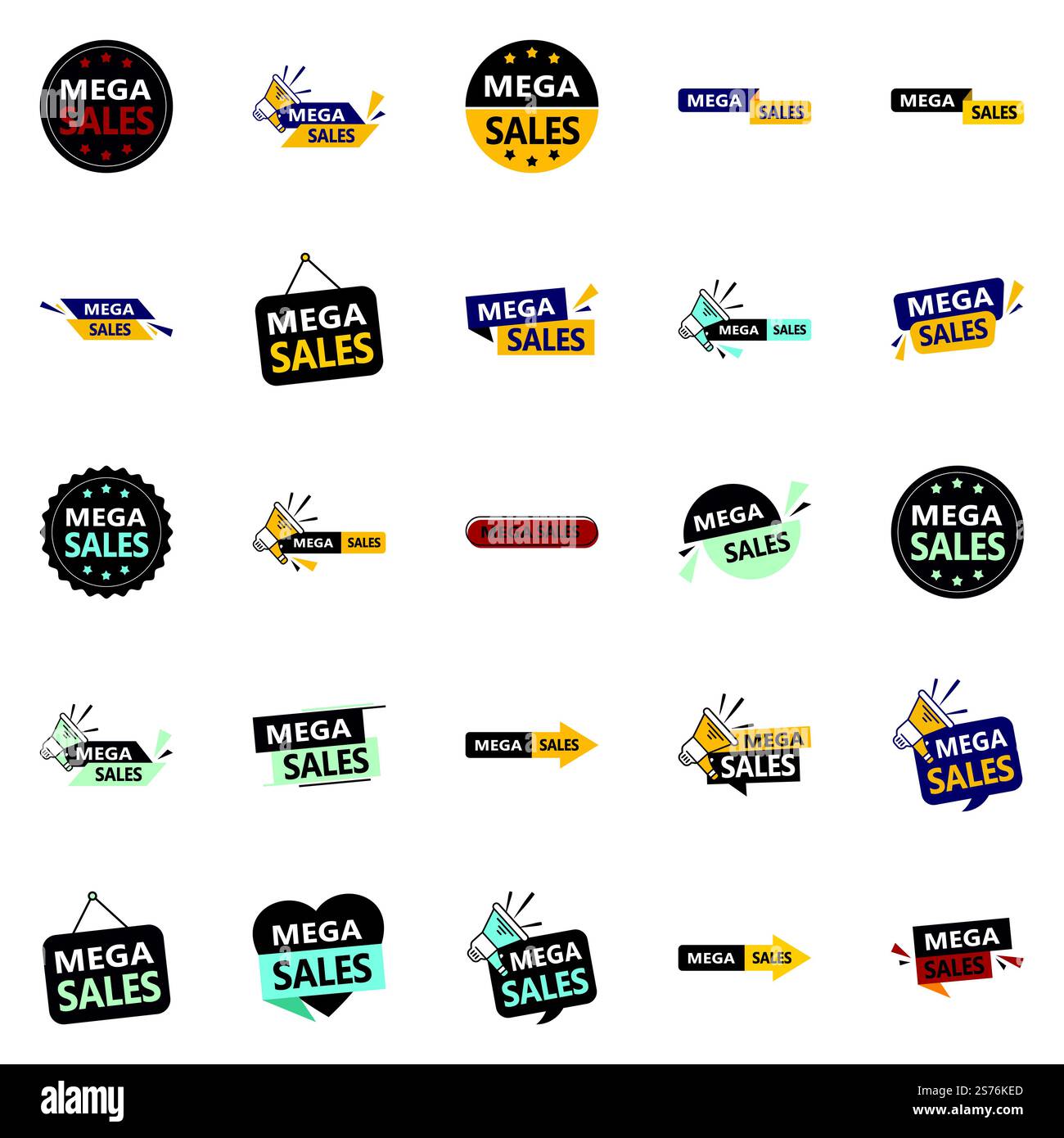 Mega Sale 25 Customizable Vector Banners for Your Next Promotion Stock ...