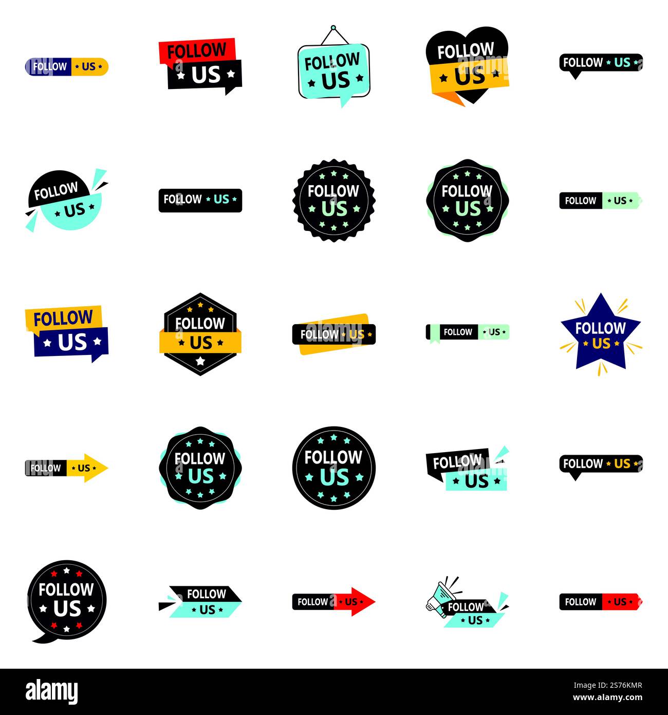 20 Eye-catching Follow Us Banners for Facebook and Instagram Stock ...