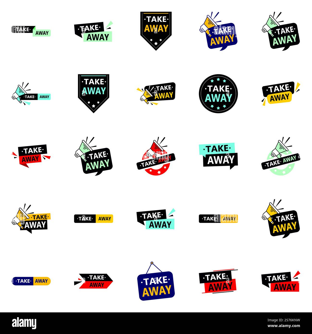 Take Away 25 Professional Vector Designs to Elevate Your Food Outlets ...