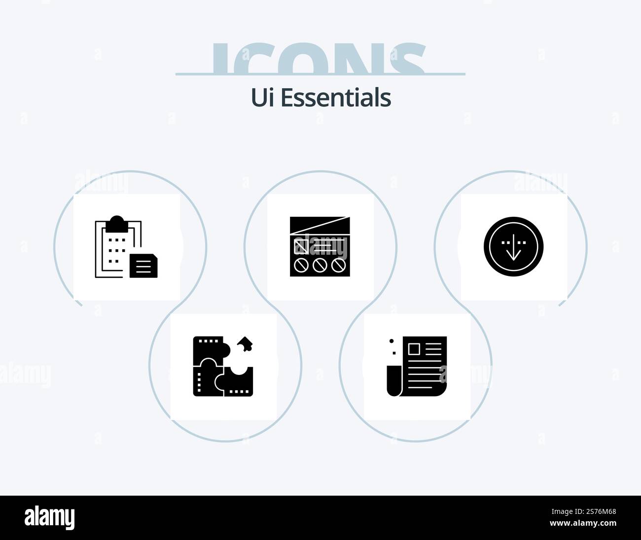 Ui component pack Stock Vector Images - Alamy