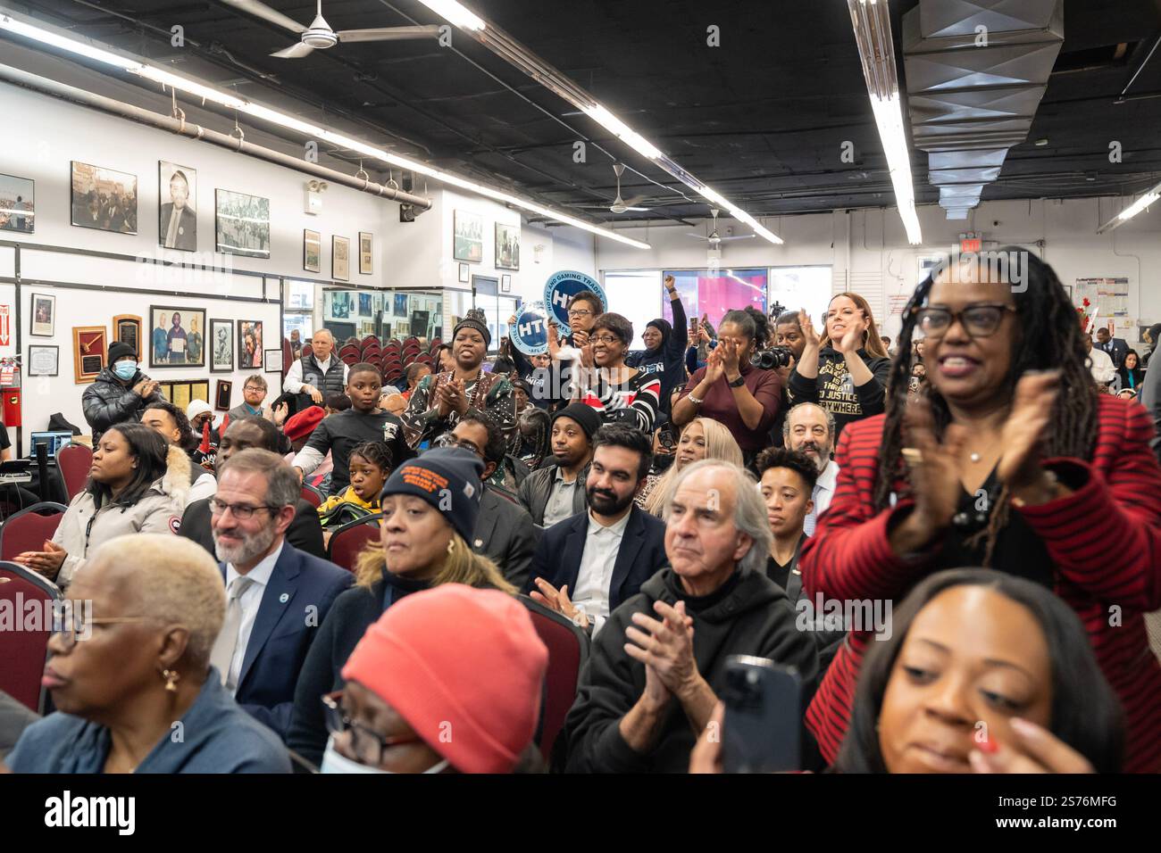 New York, USA. 18th Jan, 2025. Atmosphere during National Action ...