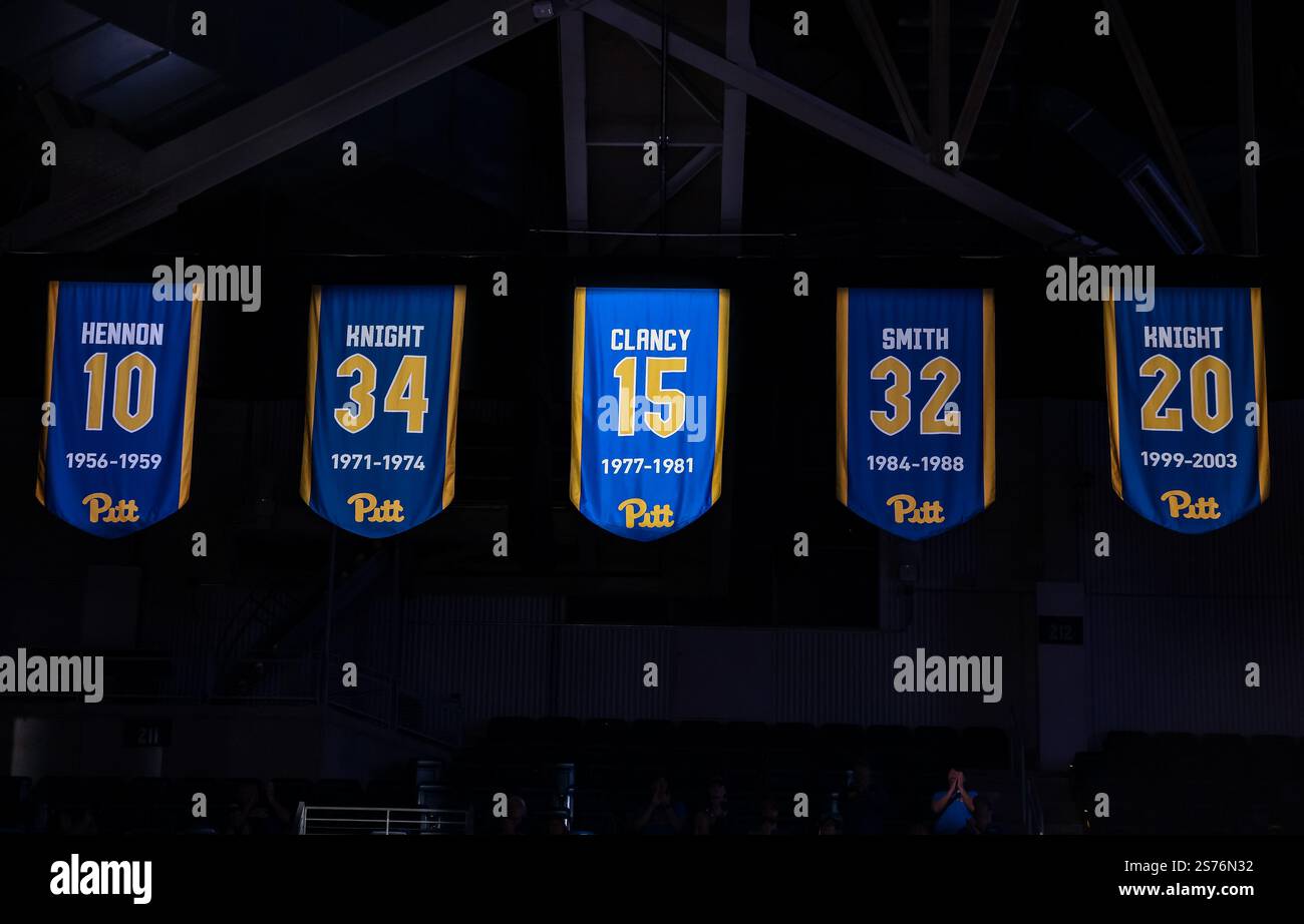 Pittsburgh, Pennsylvania, USA. 18th Jan, 2025. Pitt Panthers retire Sam ...
