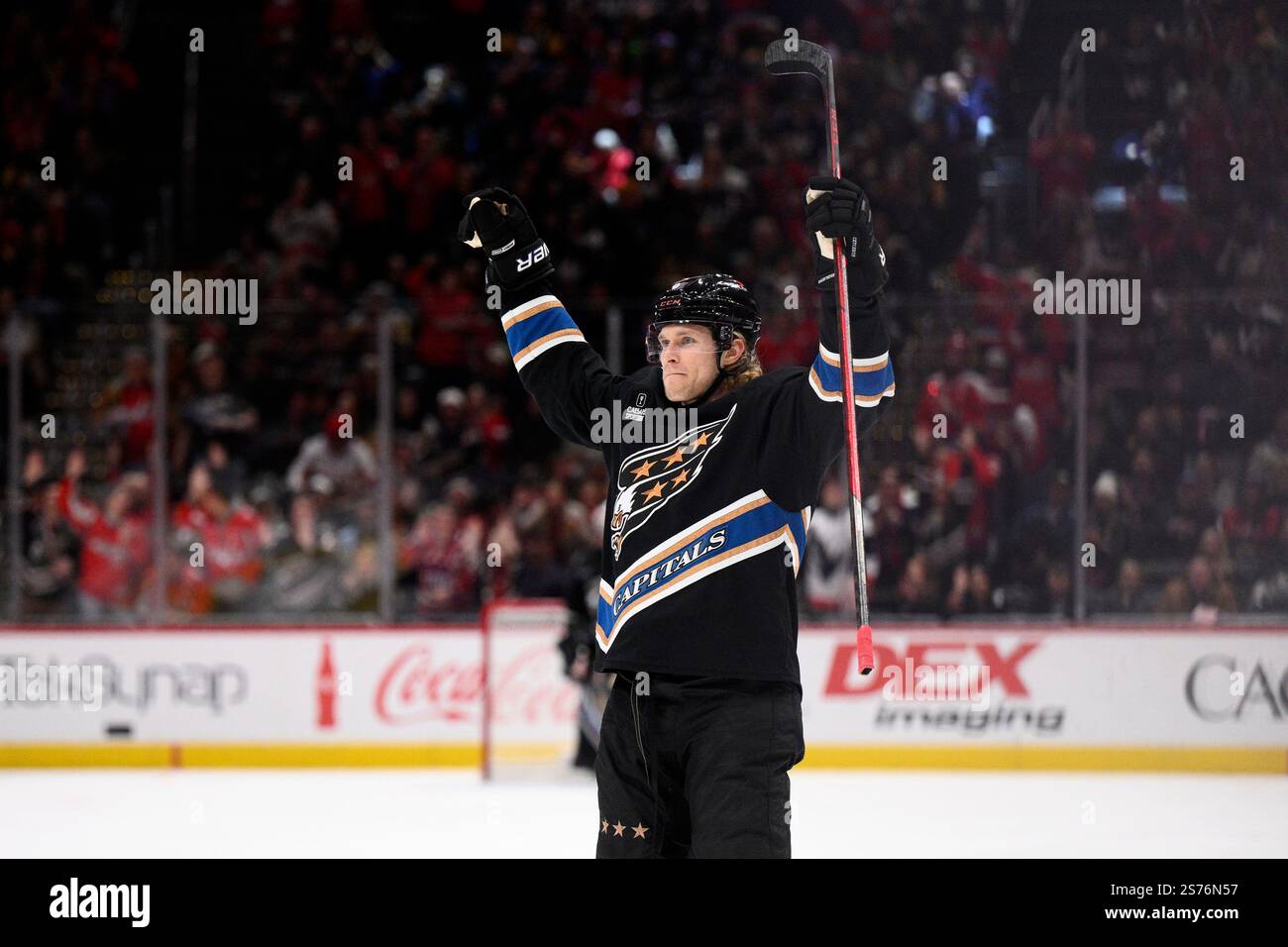 Washington Capitals Defenseman Jakob Chychrun Celebrates His Goal