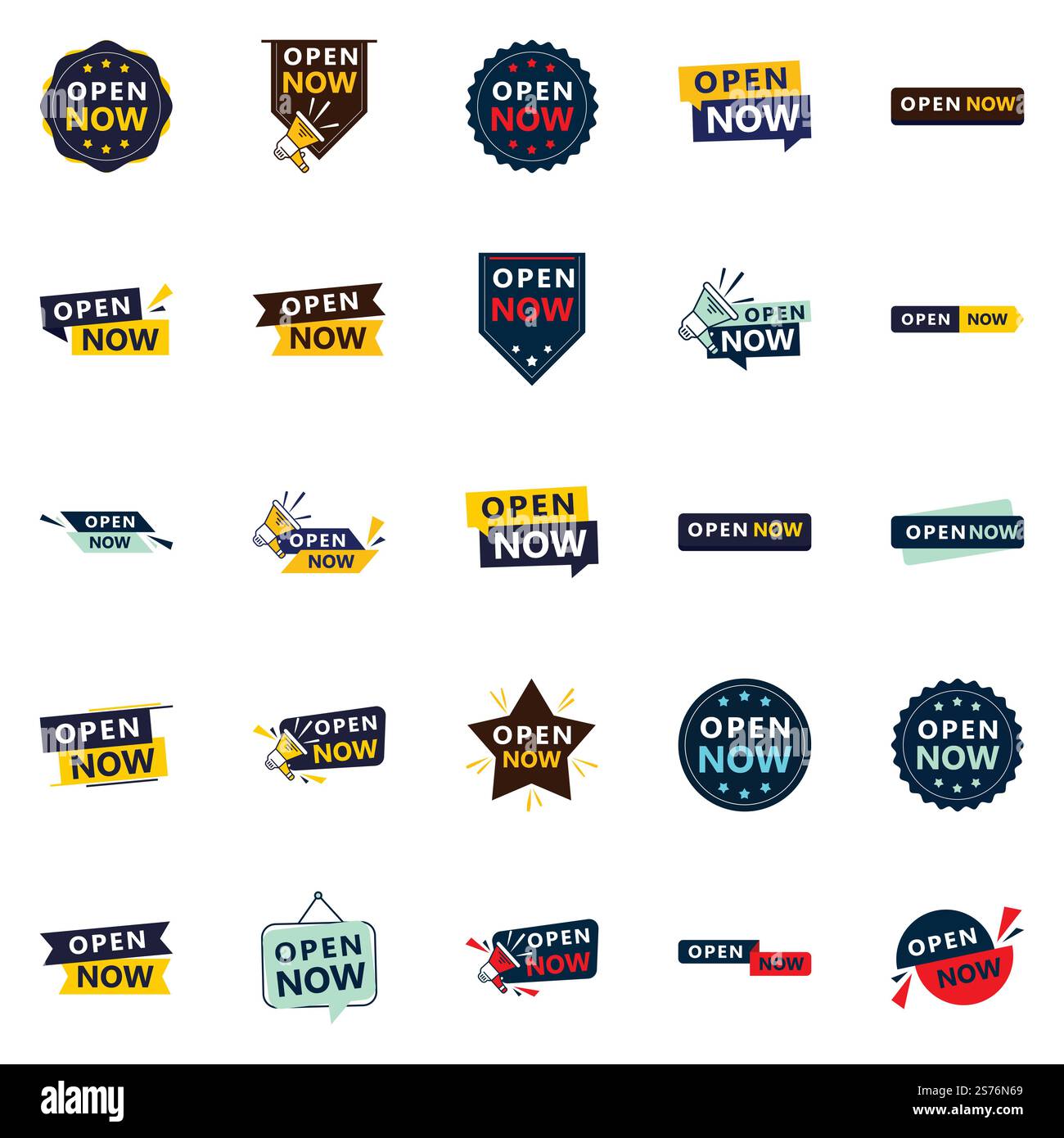 25 Eyecatching Open Now Banner Templates Stock Vector Image & Art - Alamy