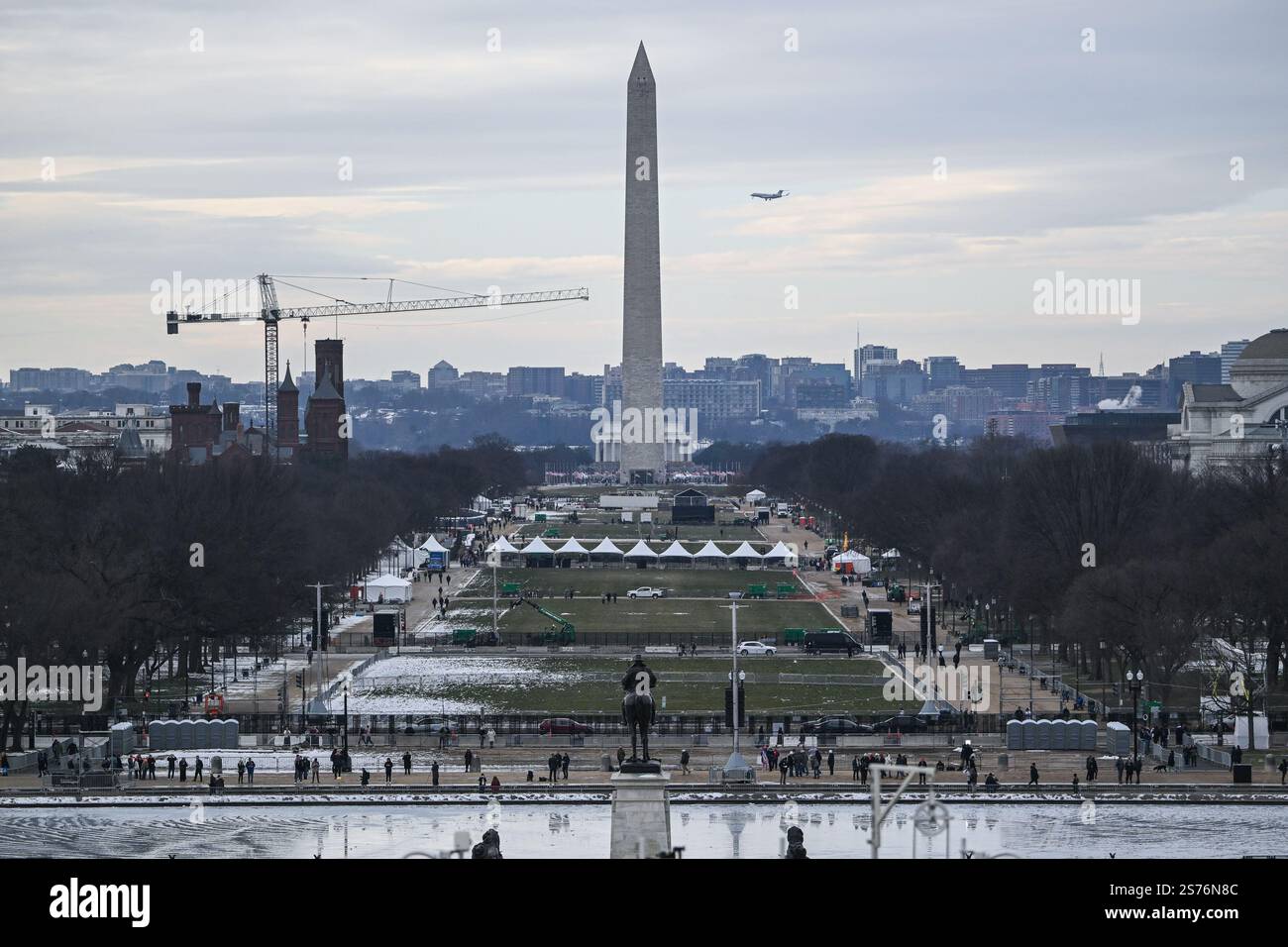 Washington, United States. 18th Jan, 2025. A view of the National Mall ...