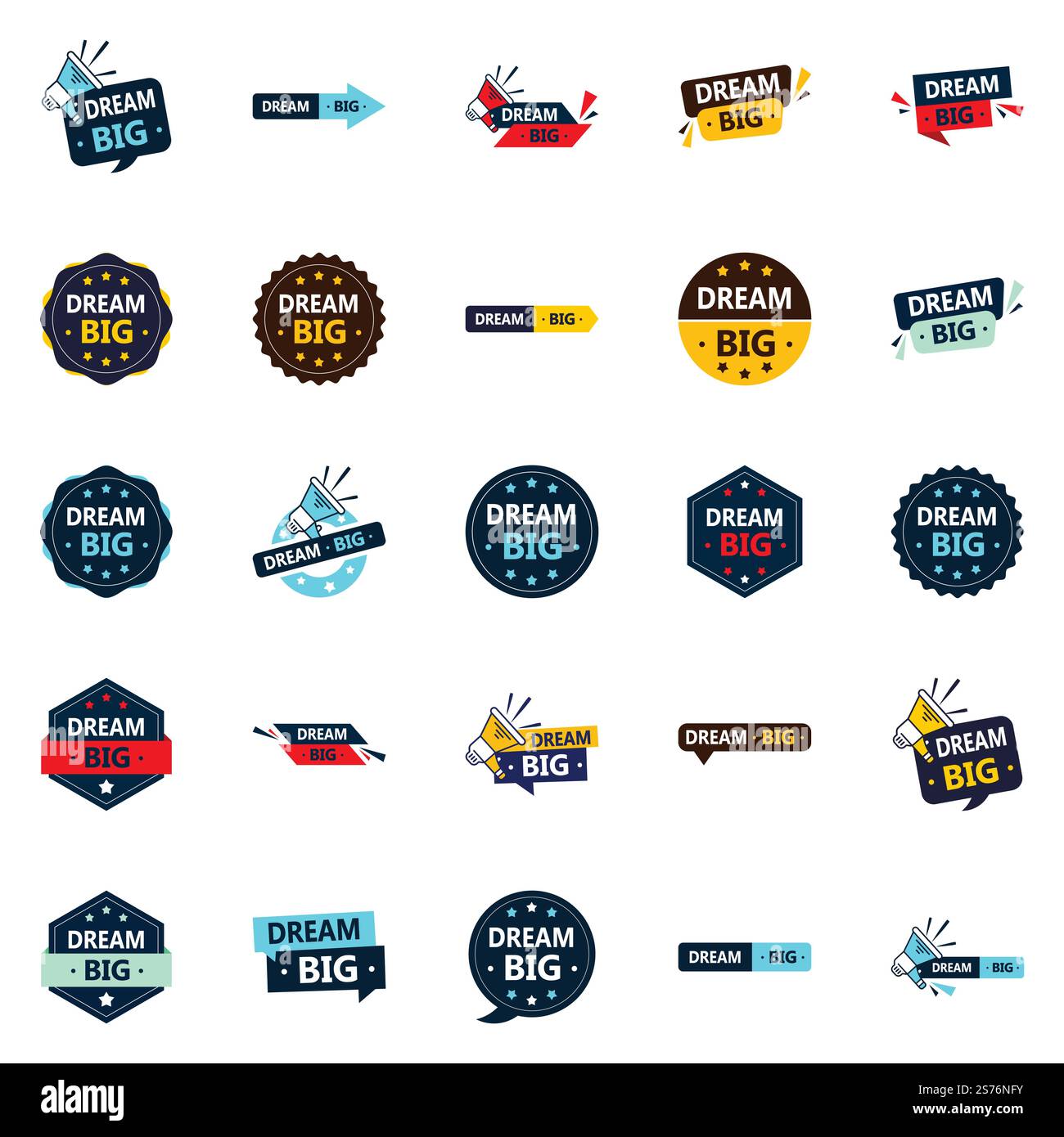 25 Professional Vector Designs for Achieving your Dreams Stock Vector ...