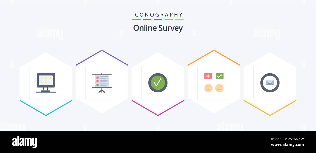 Online Survey 25 Flat icon pack including chat. mail. good. add. sad ...
