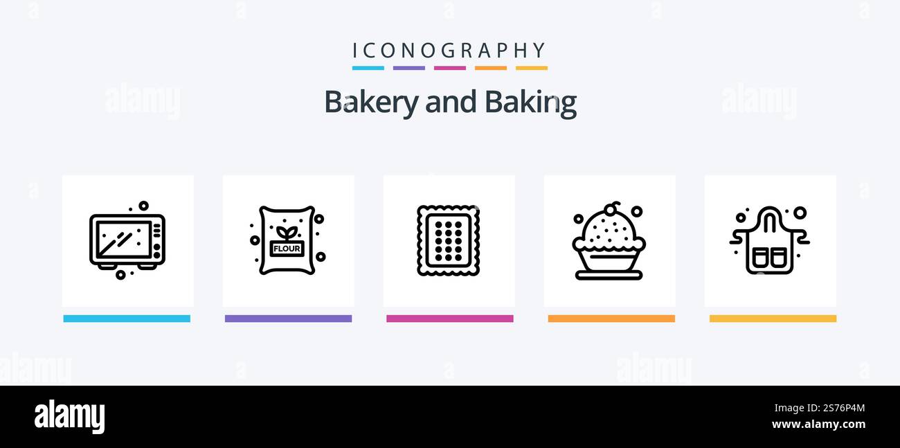 Baking Line 5 Icon Pack Including restaurant. pepperoni. restaurant ...