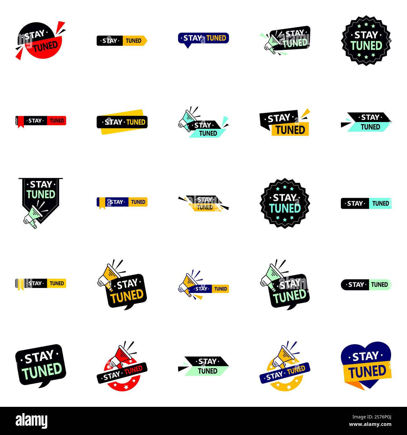 Stay Tuned Professional vector designs for your next campaign 25 pack ...