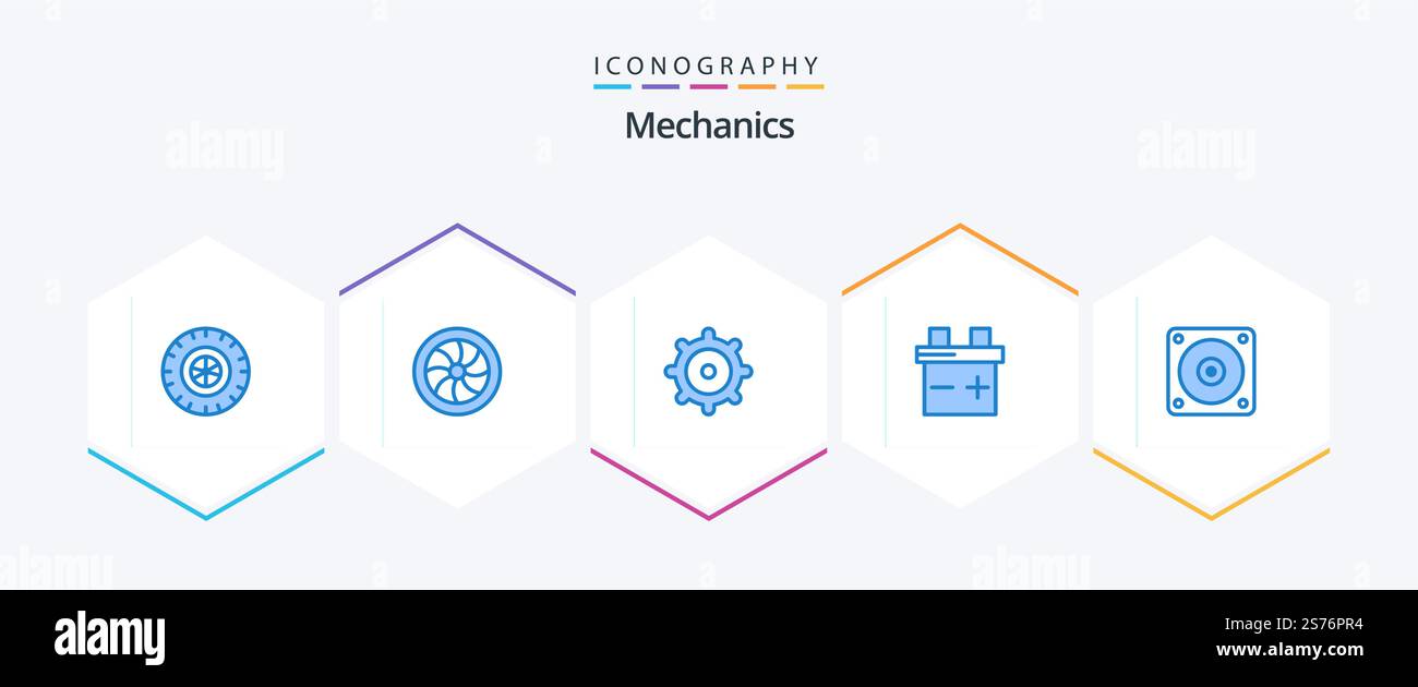 Mechanics 25 Blue icon pack including . mechanic. . fan Stock Vector ...