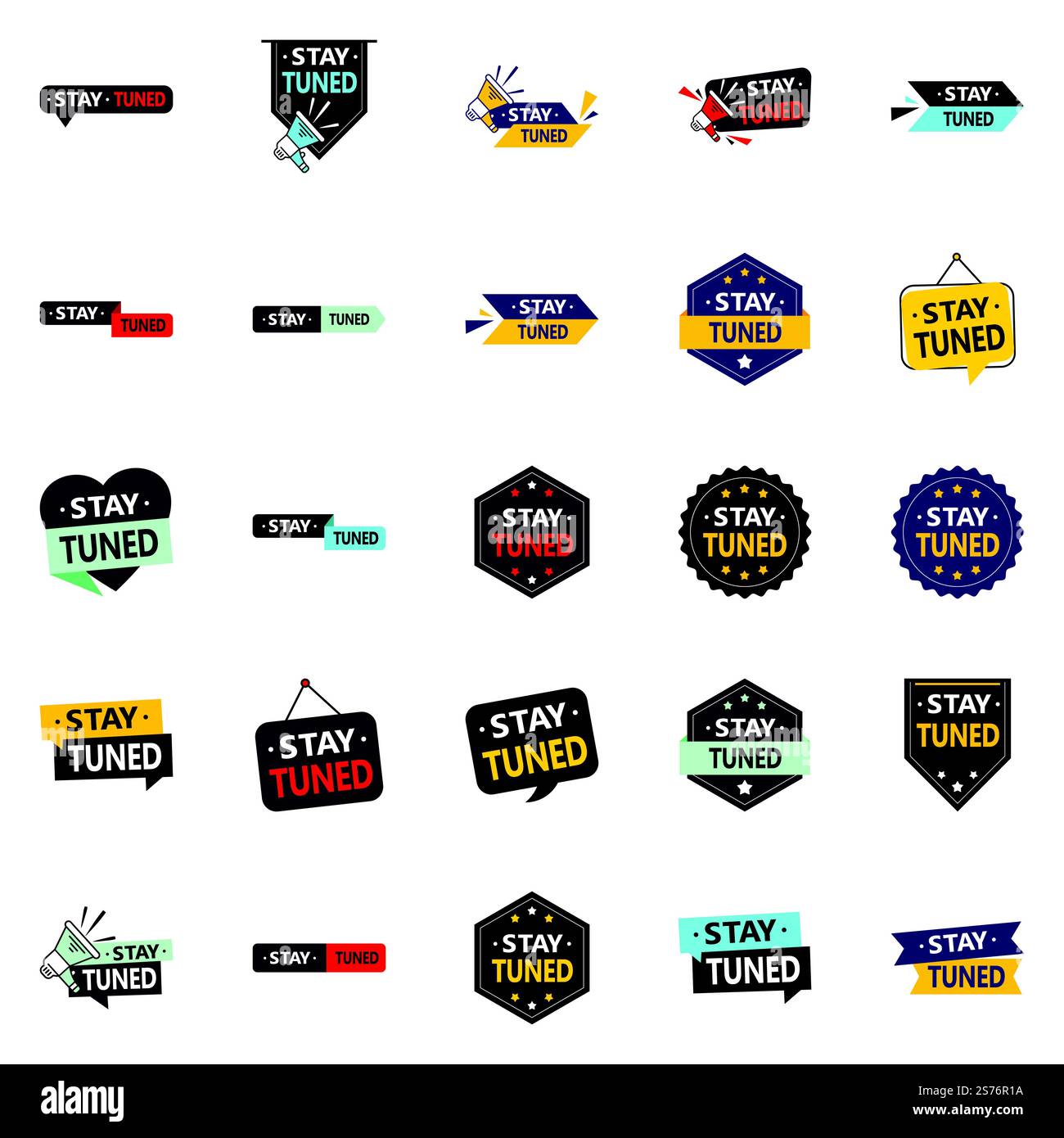 Stay Tuned Professional vector designs for your next campaign 25 pack ...