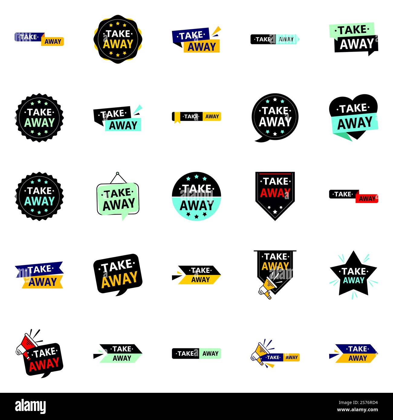 25 Inspiring Vector Designs in the Take Away Pack Perfect for Promoting ...