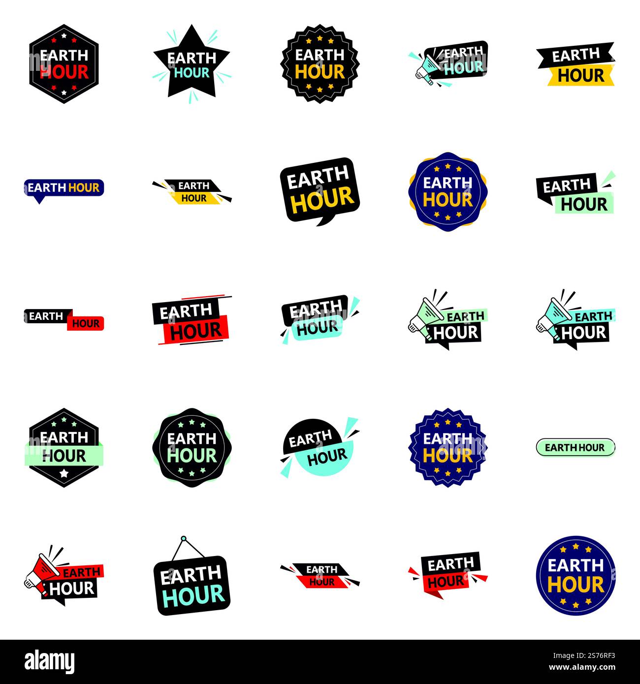 The Earth Hour Pack 25 Unique Vector Designs for Environmental ...
