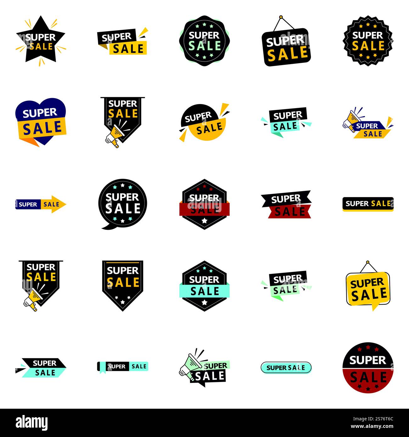 Super sale tag 25% Stock Vector Images - Alamy