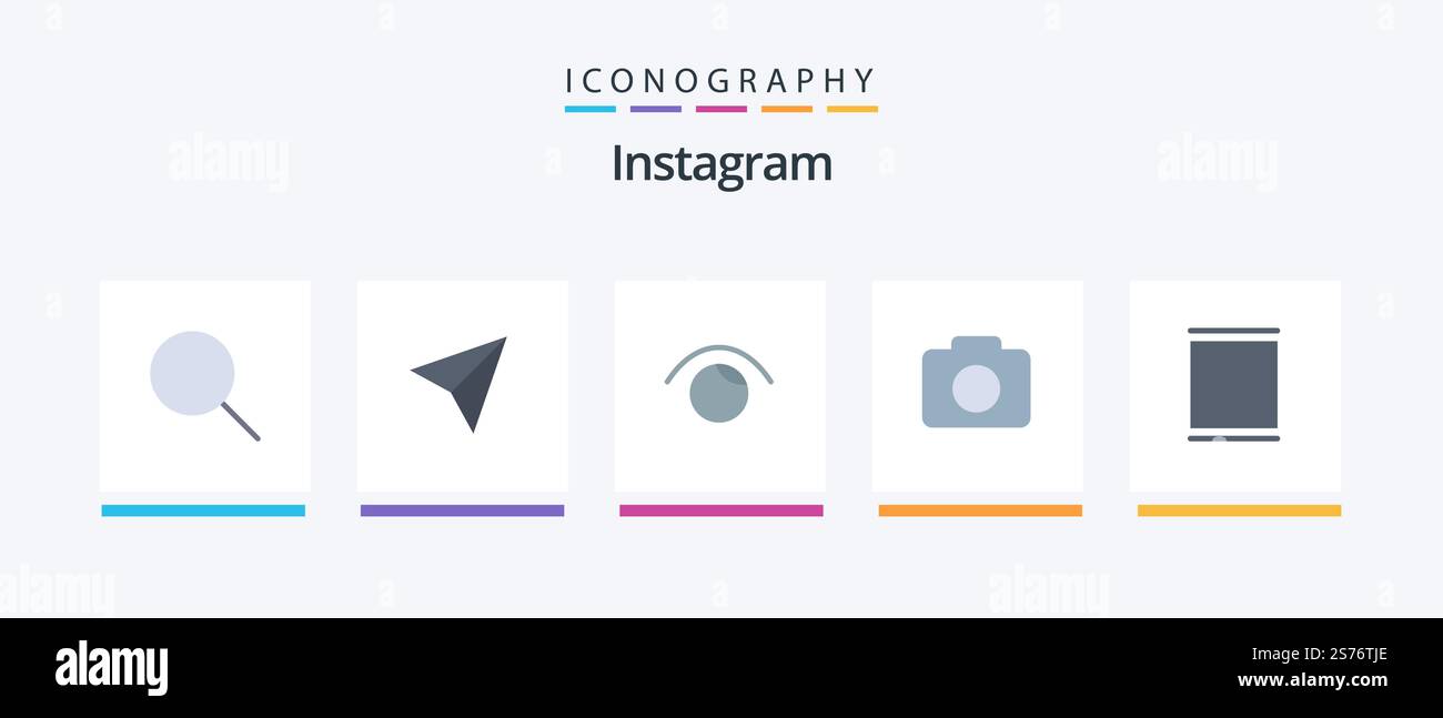 Instagram Flat 5 Icon Pack Including . sets. watch. instagram. image ...