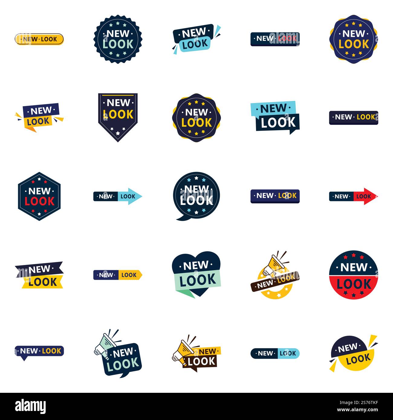 25 fresh vector elements for a modern and updated new look Stock Vector ...
