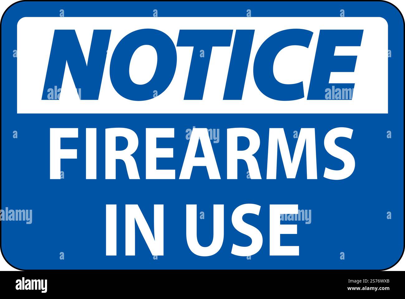 Notice Firearms Allowed Sign Firearms In Use Stock Vector Image & Art ...