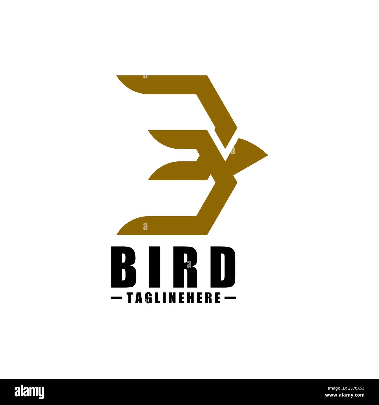 Bird B Logo - Vector logo template Stock Vector Image & Art - Alamy