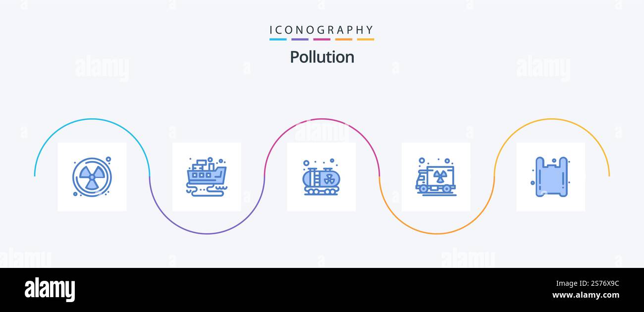 Pollution Blue 5 Icon Pack Including . plastic. pollution. gas. truck ...