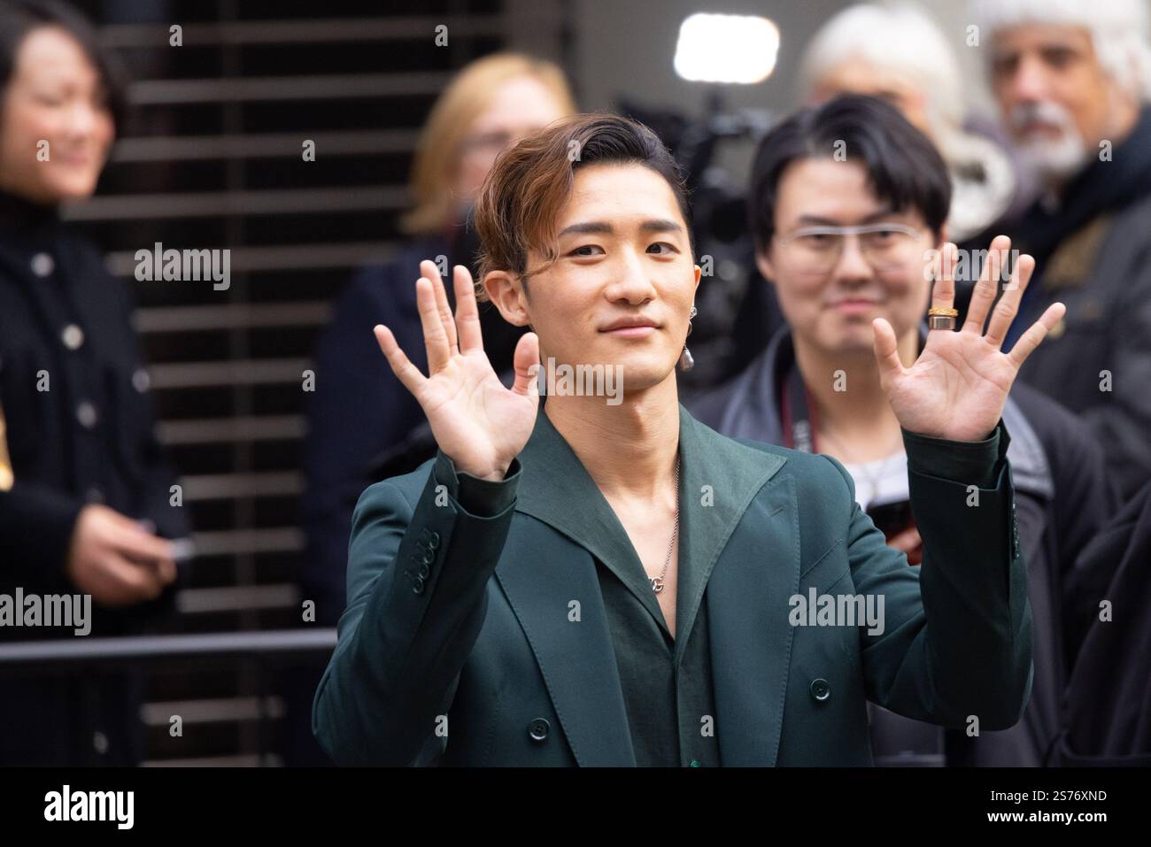 Iwamoto Hikaru arrives at the Dolce & Gabbana fashion show during the ...